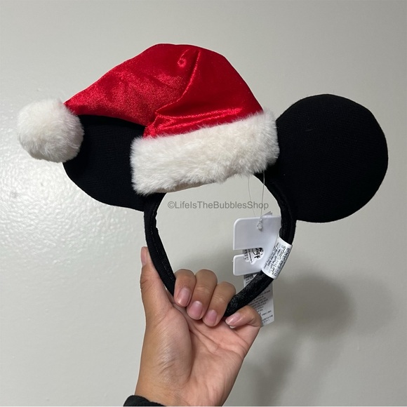Disney | Accessories | Disney Santa Christmas Hat Mickey Ears | Poshmark